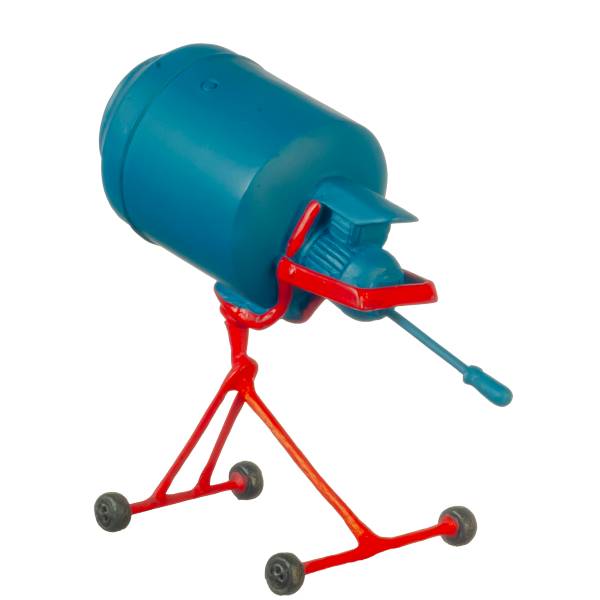 Blue Dollhouse Miniature Cement Mixer – Little Shop of Miniatures