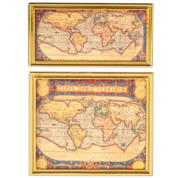 Gold Metal Dollhouse Miniature Ancient Maps – Little Shop of Miniatures