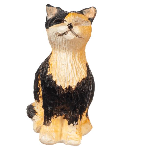 Dollhouse Miniature Sitting Calico Cat – Little Shop of Miniatures