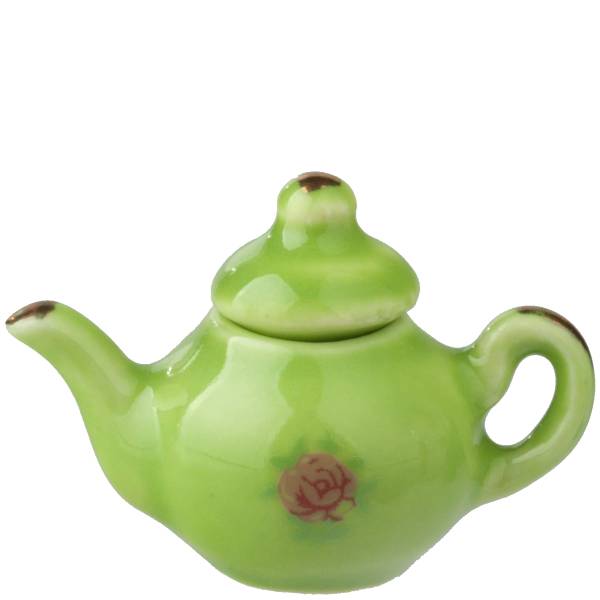 Green Floral Dollhouse Miniature Teapot – Little Shop of Miniatures