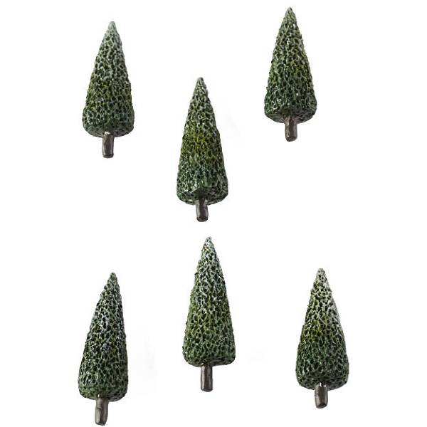 6 Dollhouse Miniature Pine Trees – Little Shop of Miniatures