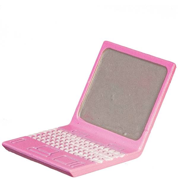 Pink Dollhouse Miniature Laptop Computer – Little Shop of Miniatures