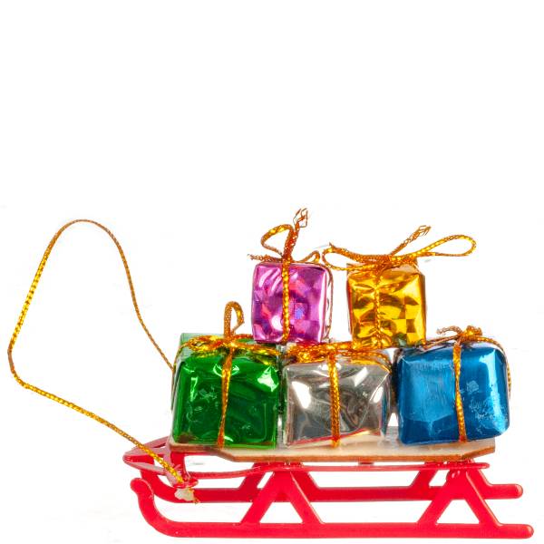 Dollhouse Miniature Sled with Packages – Little Shop of Miniatures