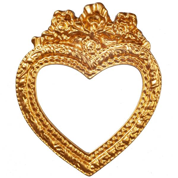 Gold Dollhouse Miniature Heart-Shaped Mirror – Little Shop of Miniatures