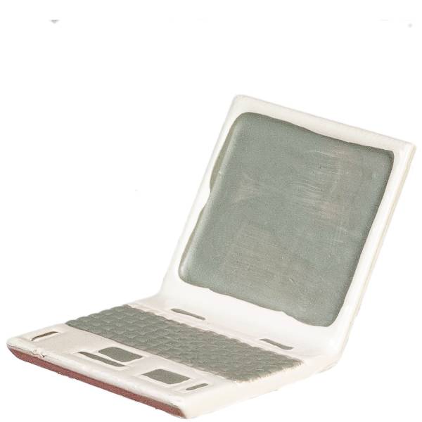 White Dollhouse Miniature Laptop Computer – Little Shop of Miniatures
