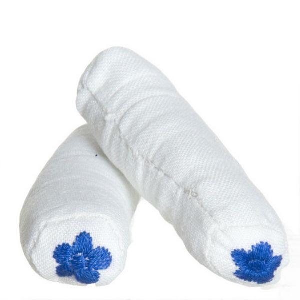 Pair of Dollhouse Miniature Bolsters – Little Shop of Miniatures