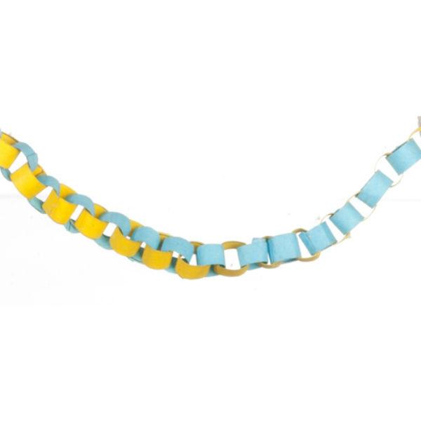 Blue & Yellow Dollhouse Miniature Paper Chain – Little Shop of Miniatures