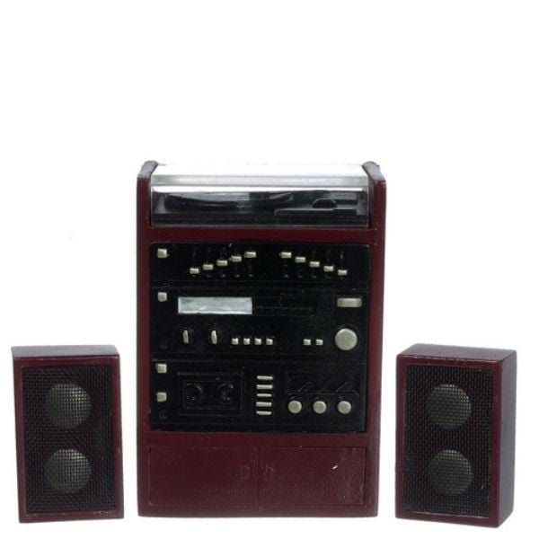 Dollhouse Miniature Stereo with Speakers – Little Shop of Miniatures