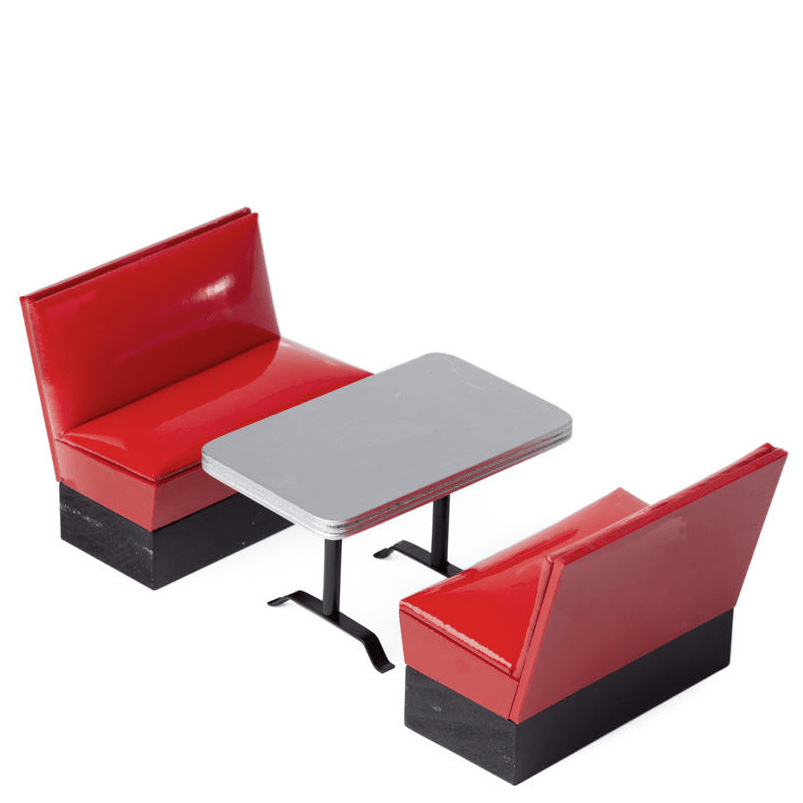 Retro Red Dollhouse Miniature Booth Set – Little Shop of Miniatures