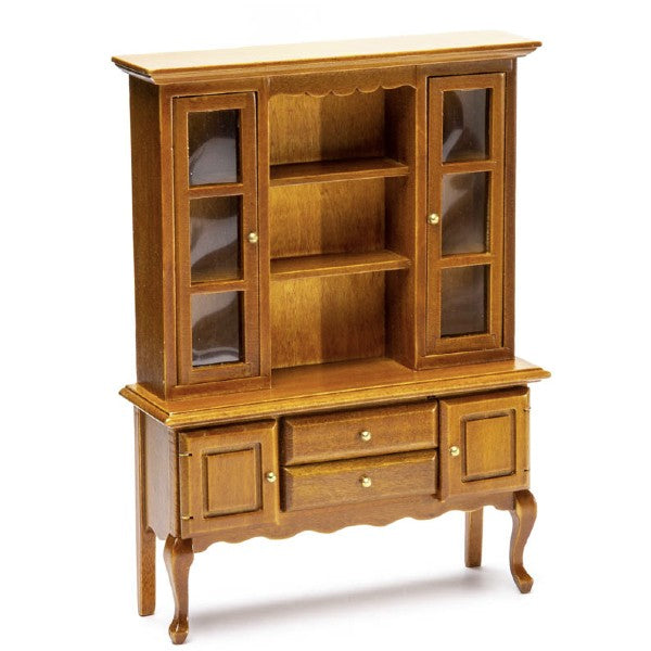 Walnut Dollhouse Miniature China Cabinet – Little Shop of Miniatures