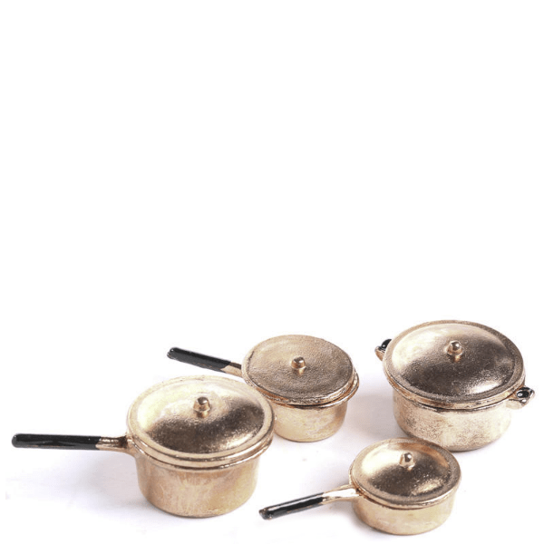 Copper Dollhouse Miniature Pots & Pans Set – Little Shop of Miniatures