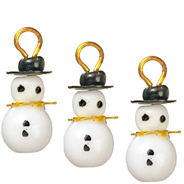 3 Dollhouse Miniature Snowmen Ornaments – Little Shop of Miniatures