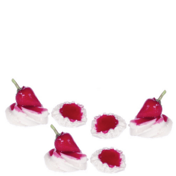 Dollhouse Miniature Strawberry Meringue Dollops – Little Shop of Miniatures