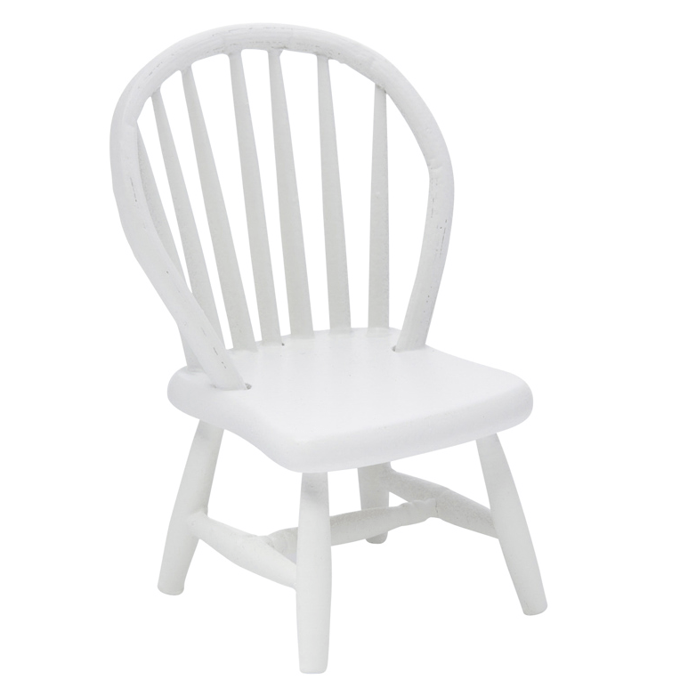 White Windsor Dollhouse Miniature Kitchen Chair – Little Shop of Miniatures